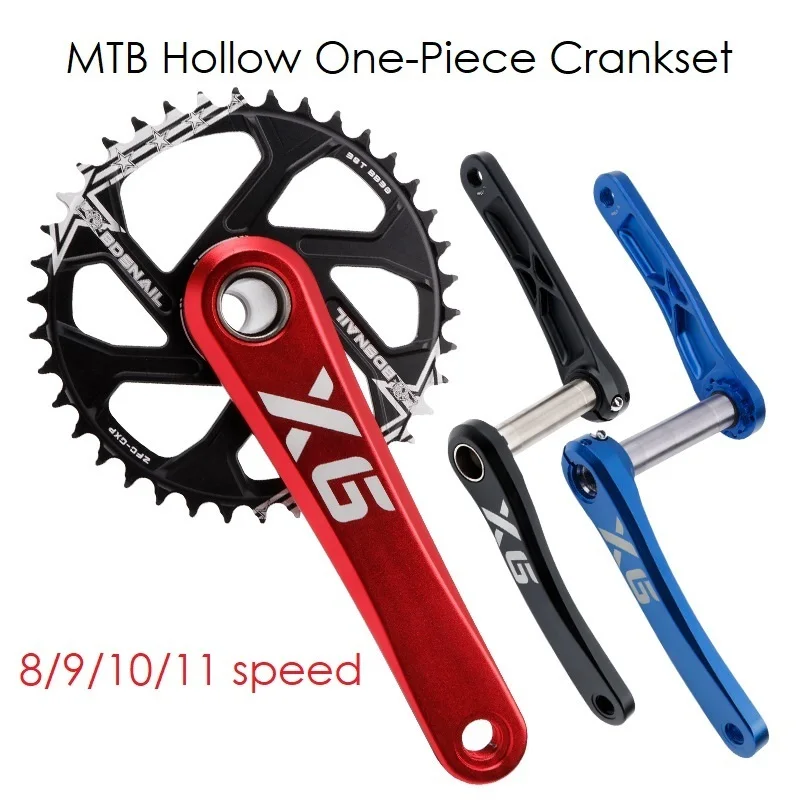MTB-Mountain-Bike-Crank-170mm-175mm-32-34-36-38T-toothed-disc-Hollow ...