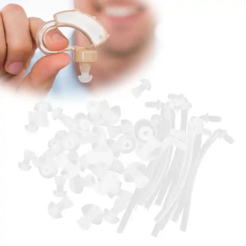 Hearing Aid Earplug Ear Plugs Eartips Domes with Sound Tube Replacement ...