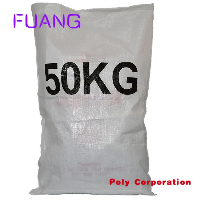 Custom new material plastic 50kg pp woven bag for seeds, grain, rice ...