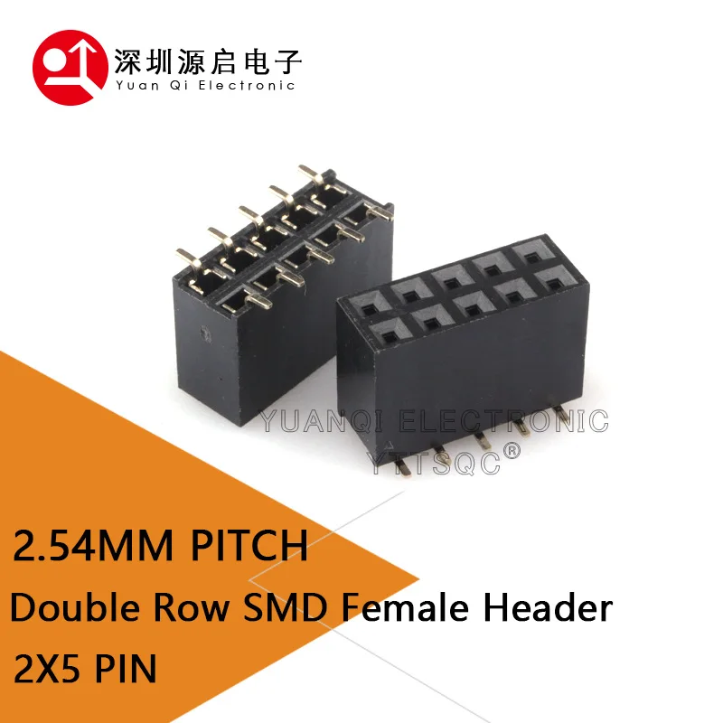 20pcs 2.54mm PH8.5mm 2x5P 10Pin 2*5Pin Double Row SMD Surface Mount ...