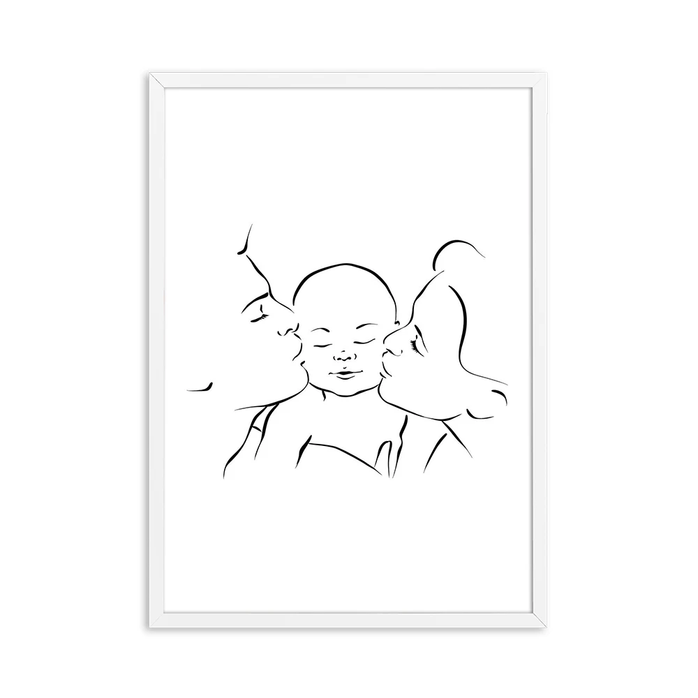 Mother Line Drawing