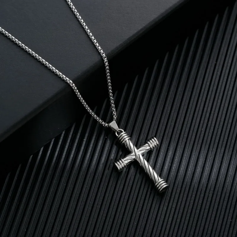 Goth-Punk-Crucifix-Necklace-Scooter-Military-feather-Angel-Long-Sweater ...