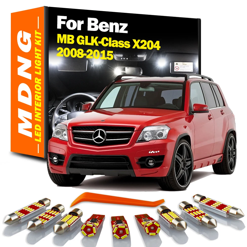 MDNG-18Pcs-Canbus-LED-Interior-Map-Light-Kit-For-Mercedes-Benz-MB-GLK ...