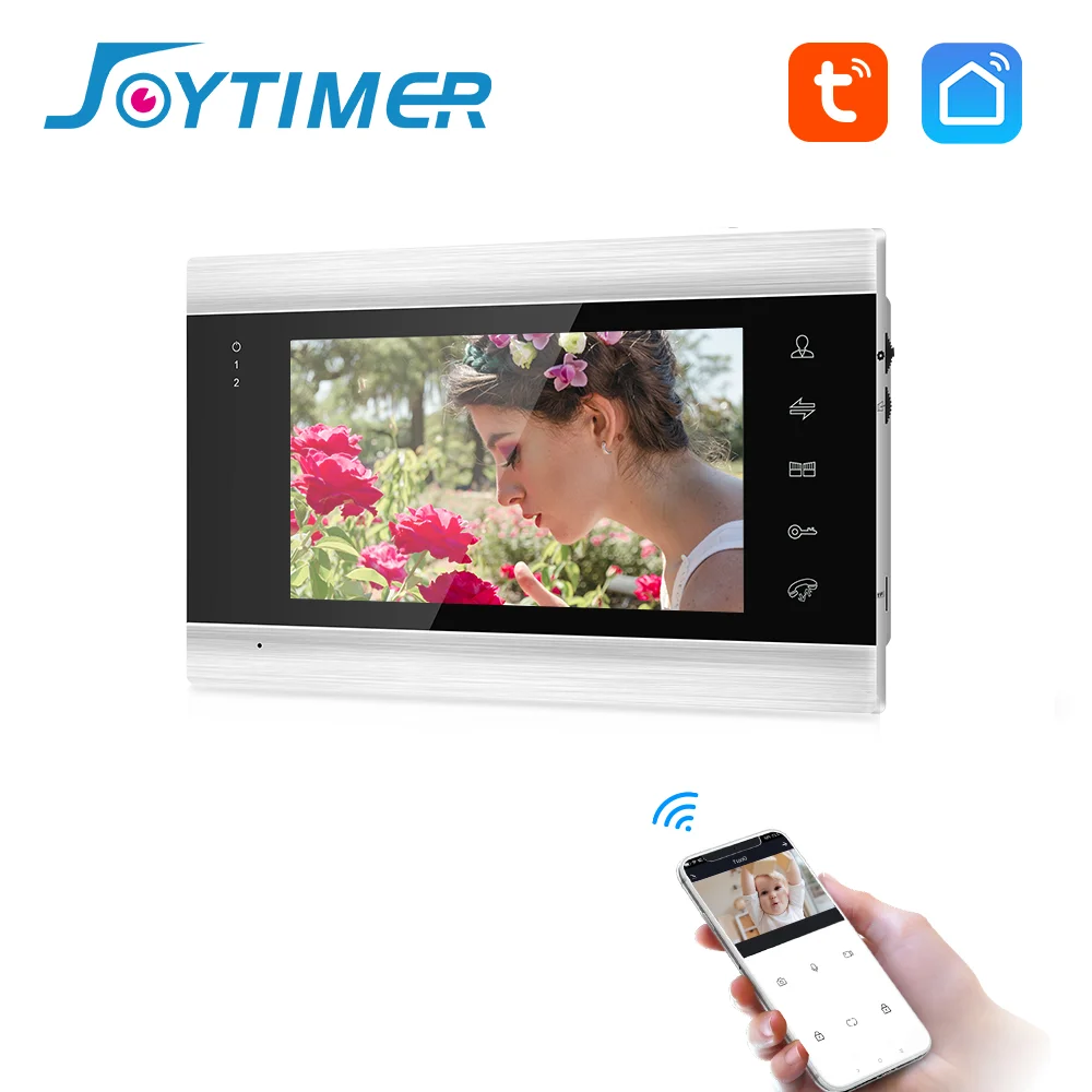 Joytimer AHD/960P 7 Inch Slave Single Monitor for Video Door Phone ...