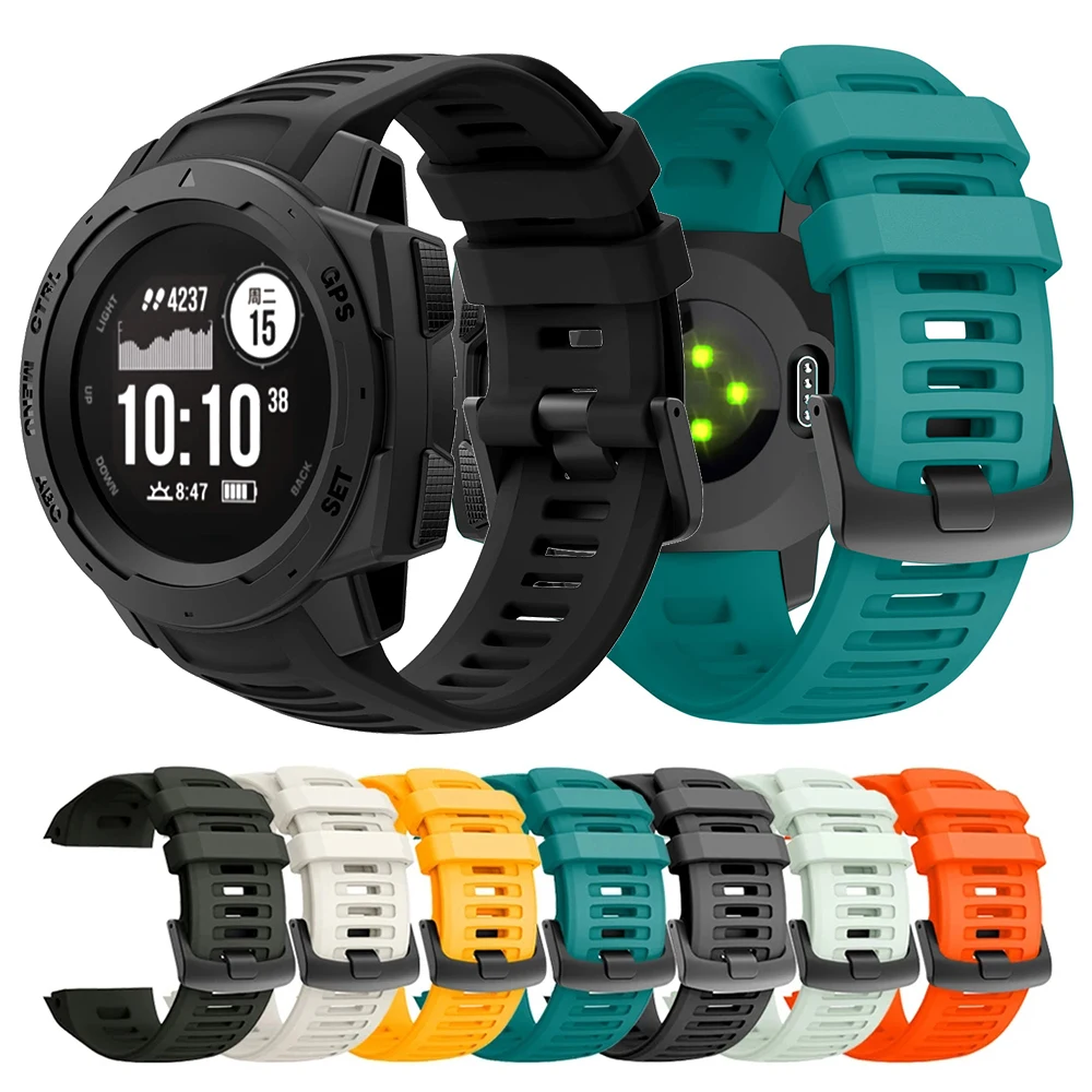 22mm-Silicone-Strap-For-Garmin-Instinct-2-Smart-Watch-Band-for-Garmin ...