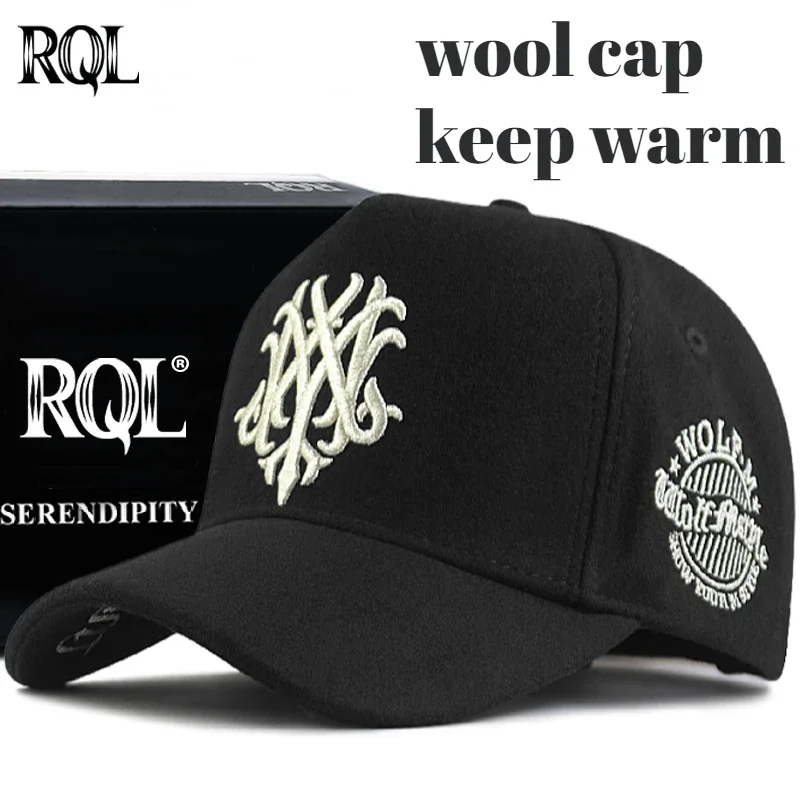 High-Crown-Big-Head-Size-Baseball-Cap-Wool-Winter-Hat-for-Men-Women ...