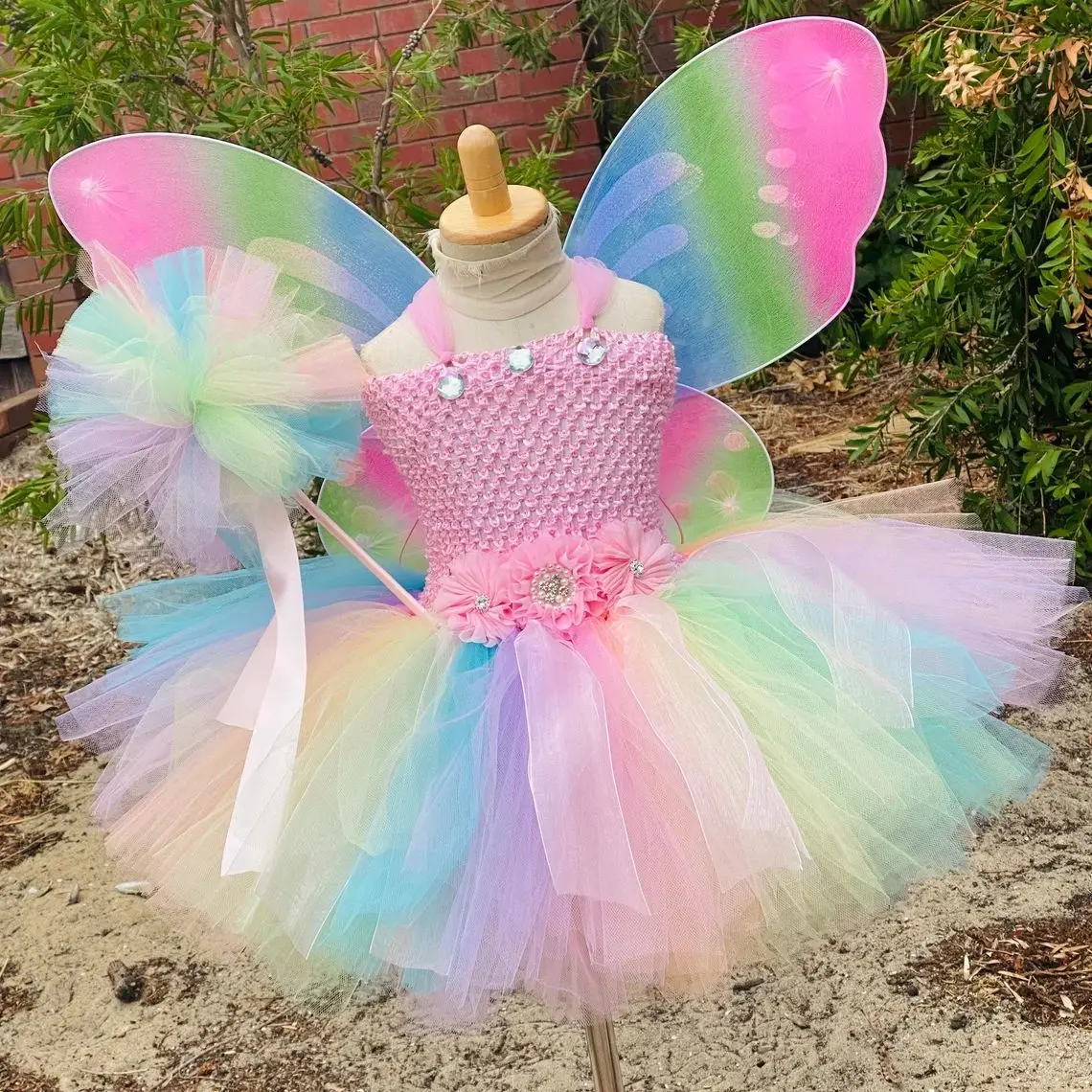 Dresses Butterflies Flowers Girls | Butterfly Party Children's Dress ...