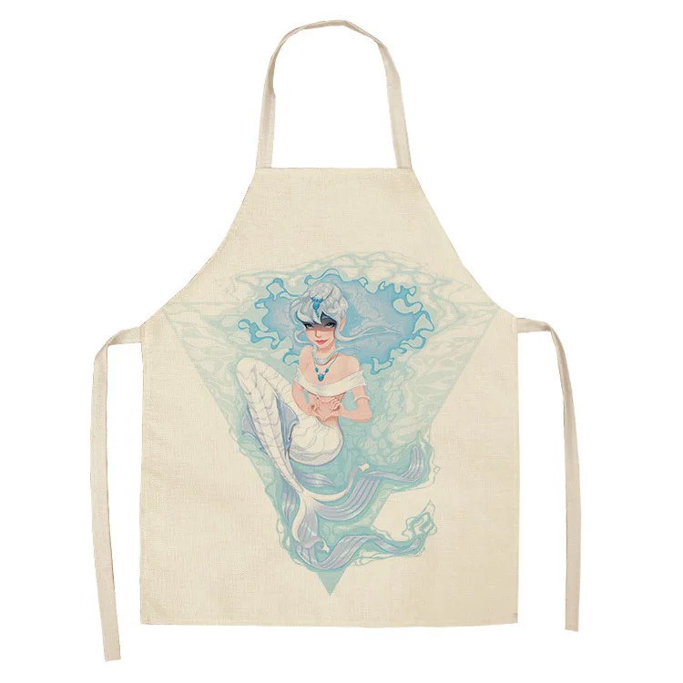Women Aprons Creative Mermaid Apron Creative Kitchen Apron Dinner Party ...