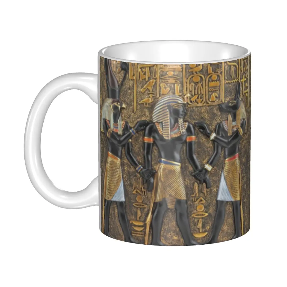Taza de café personalizada del antiguo Egipto, dios Horus y Anubis ...