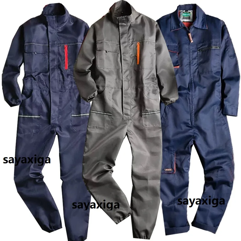 Men's Work Clothes Jumpsuit Hi Vis Labor Protection Clothing Welding ...