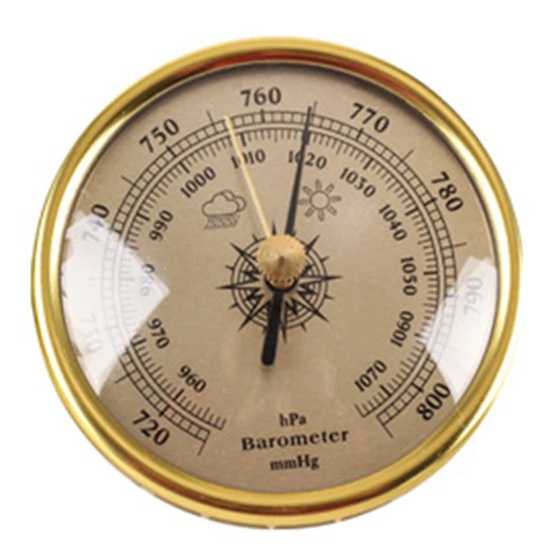 Household-Round-Barometer-Temperature-Humidity-Meter-Mechanical-for ...