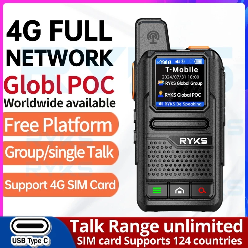 4G-Poc-Internet-Two-Way-Radio-Mini-Sim-Card-Global-Intercom-Walkie ...