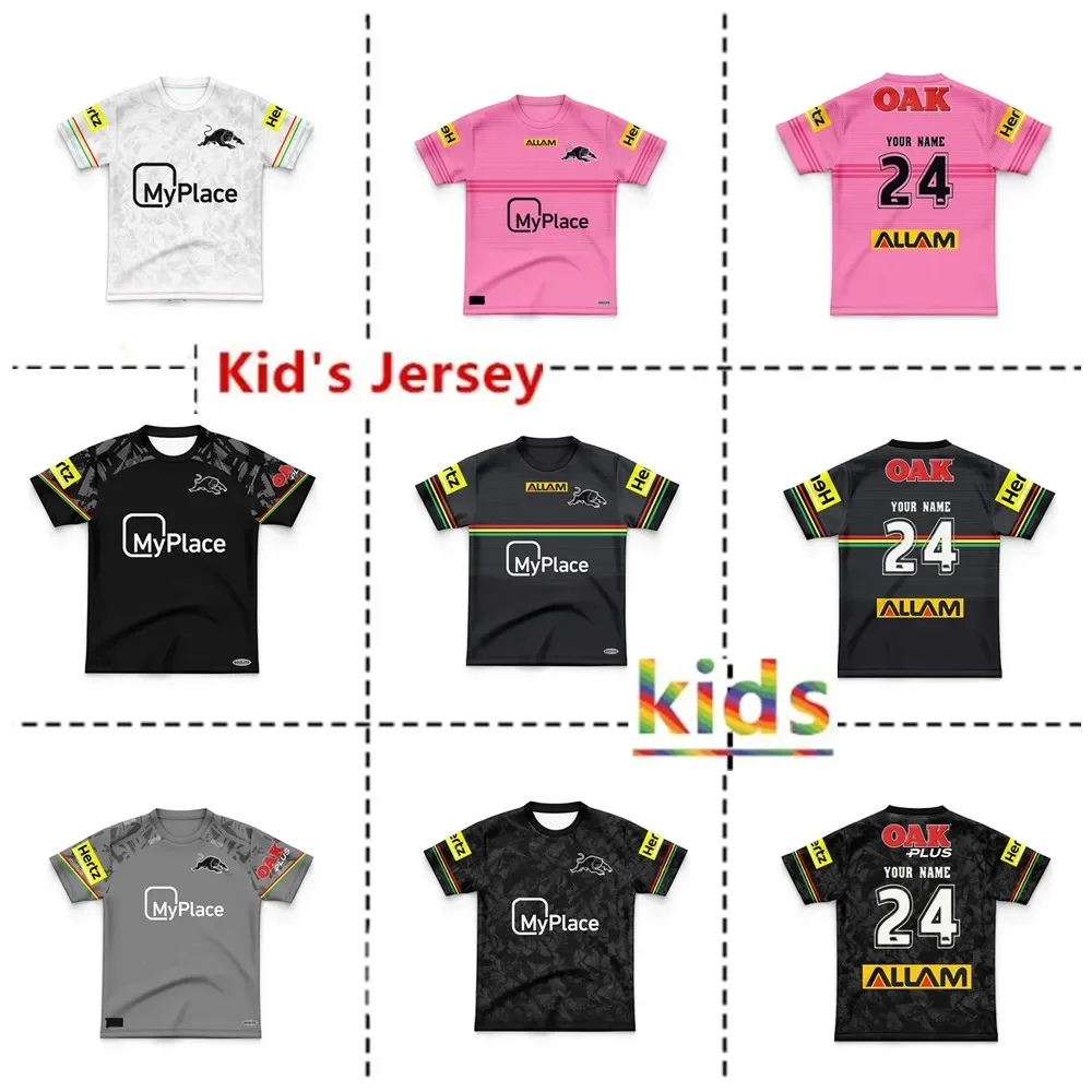 Penrith-Panther-Camiseta-de-Rugby-para-ni-os-Jersey-de-entrenamiento ...