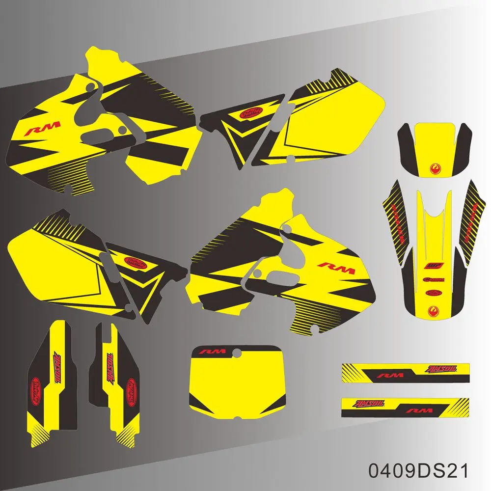 For SUZUKI RM125 RM250 RM 125 RM 250 1999 2000 Graphics Decals Stickers ...