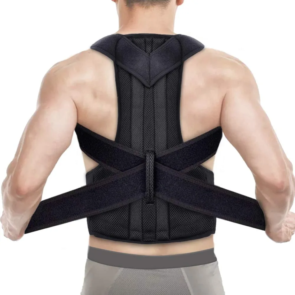 Medical-Adjustable-Posture-Corrector-Upper-Back-Brace-Shoulder-Lumbar ...