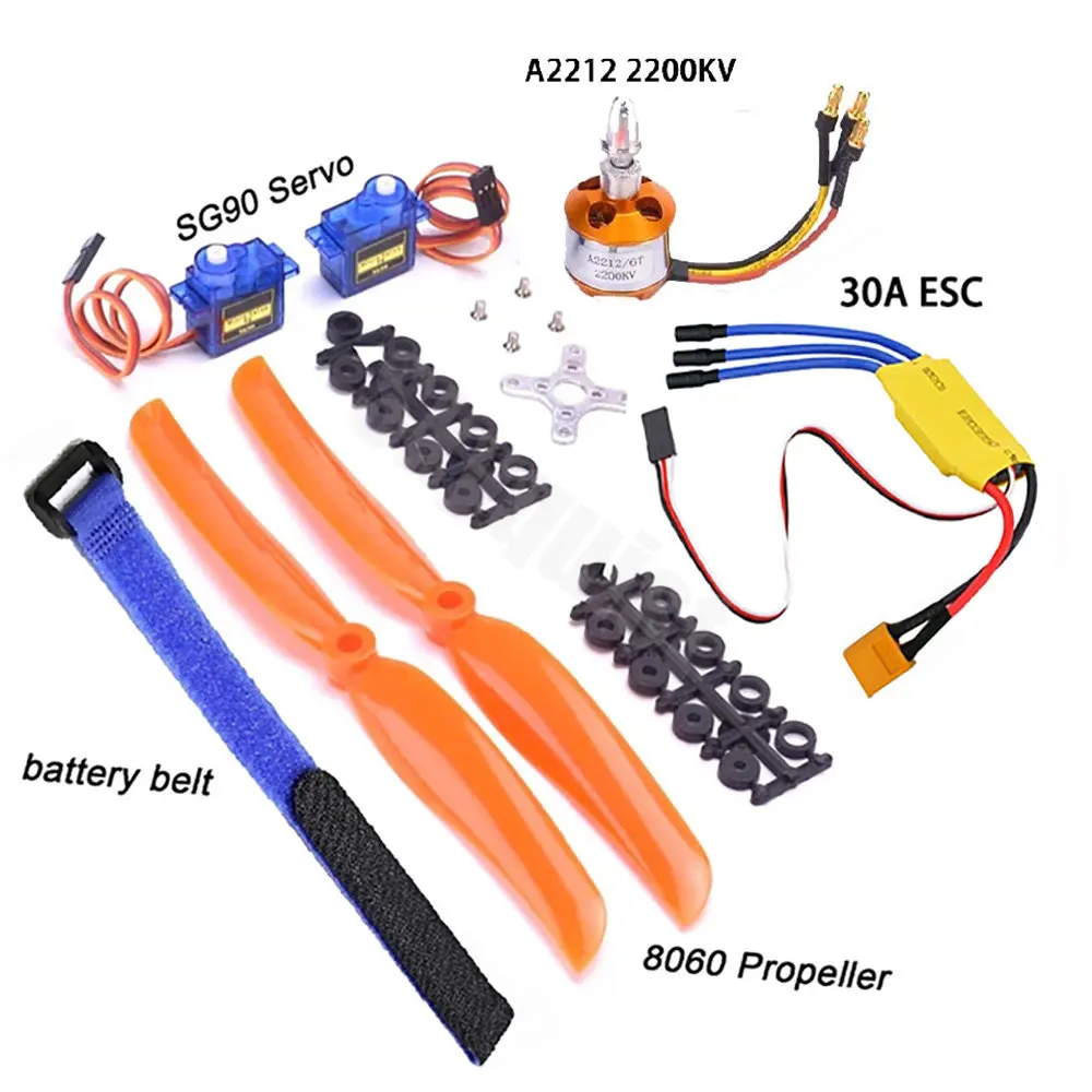 XXD A2212 2200KV 2212 Brushless Motor HW 30A ESC & 6035 Propeller SG90 9G Micro Servo for RC ...