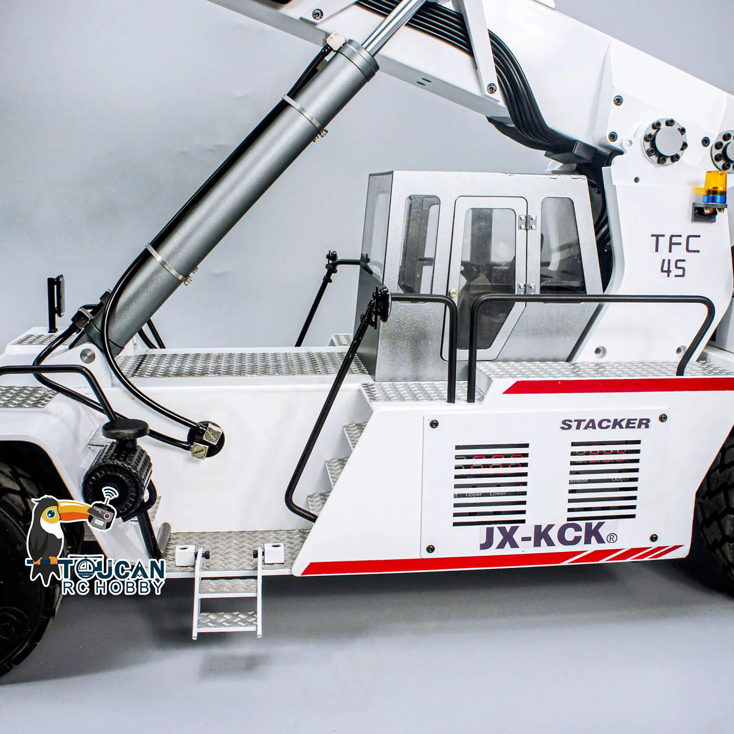 New Arrival 1/14 JX-KCK RC Hydraulic Reach Stacker TFC45 Radio Control ...