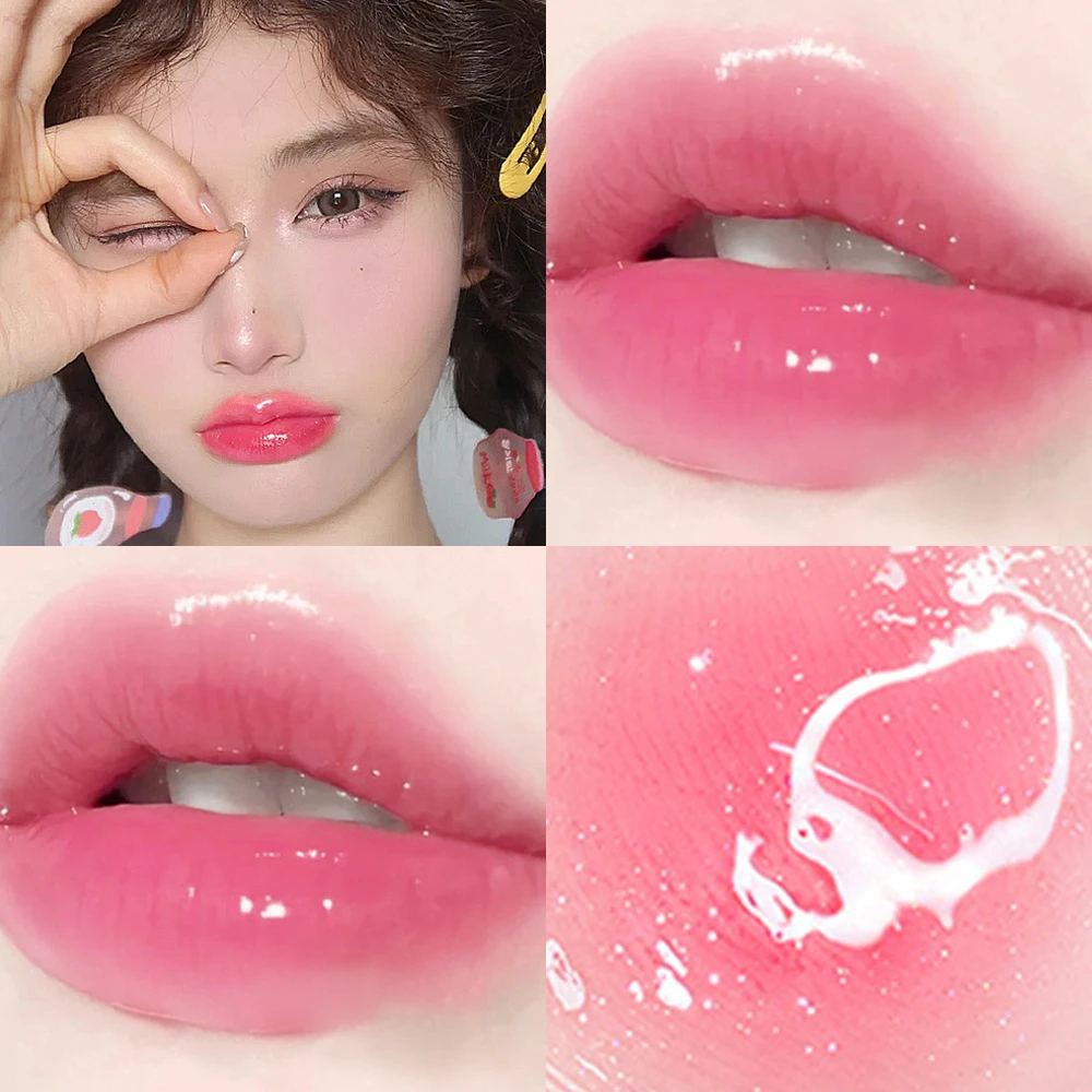 Shimmering Clear Glass Lip Gloss Temperature Change Plump Juicy Lip ...