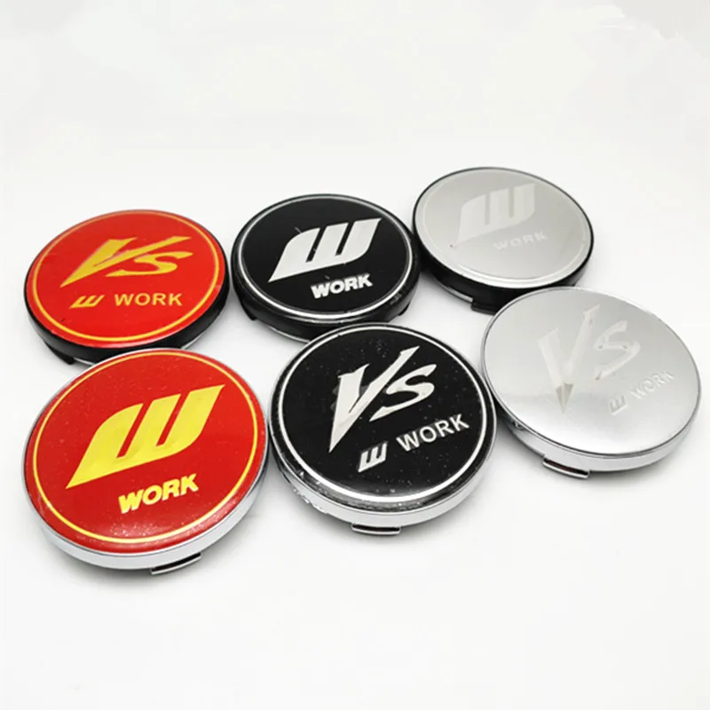 4pcs 59mm Wheel Center Cap Hubs W Work VS Rims Dustproof Cover Emblem ...