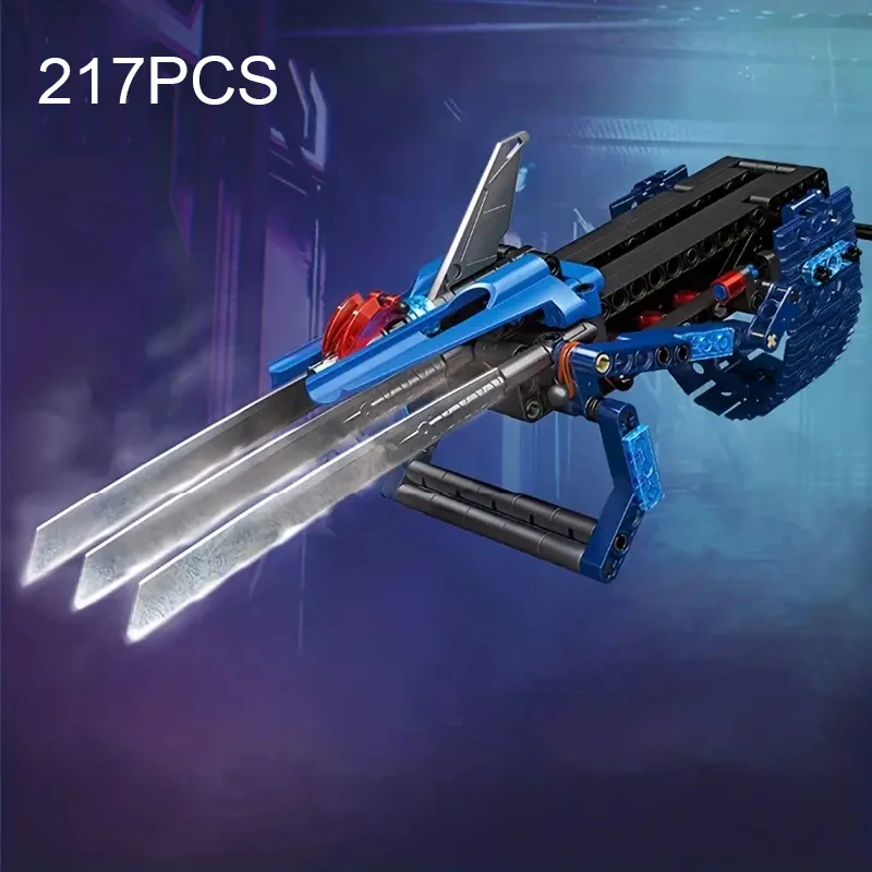 217PCS-Ice-Wolf-Claws-Weapon-Assembly-Building-Block-Retractable ...