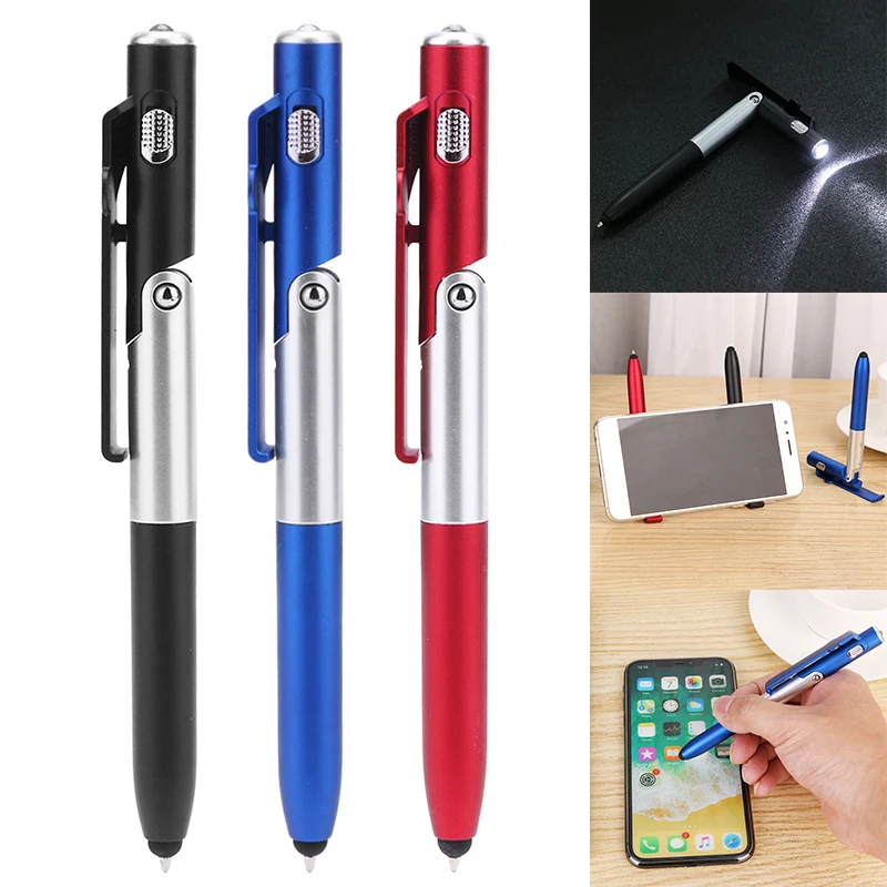 Multi-function 4-in-1 Foldable Ballpoint Pen Capacitive Stylus ...