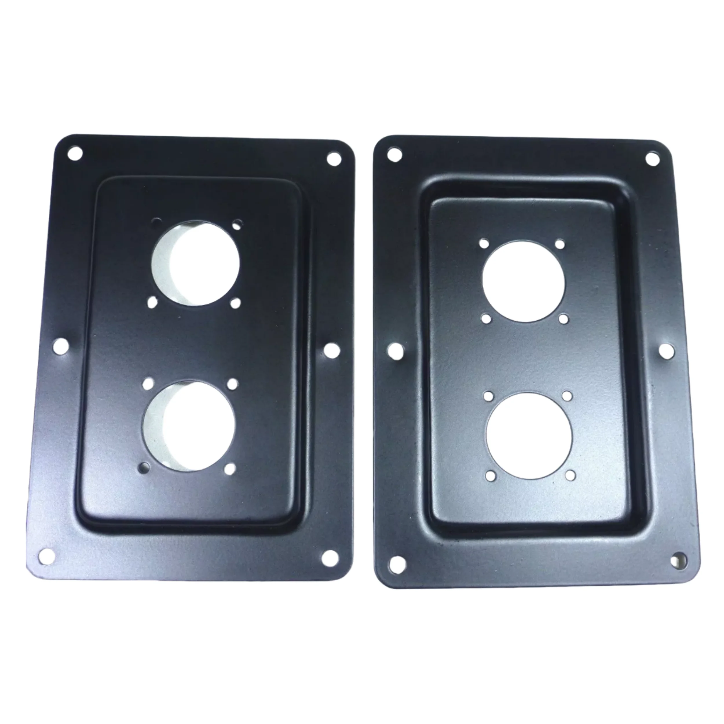2-Two-Large-BLANK-Metal-Speaker-Jack-Plates-Dual-Large-SpeakOn-NL8MPR ...