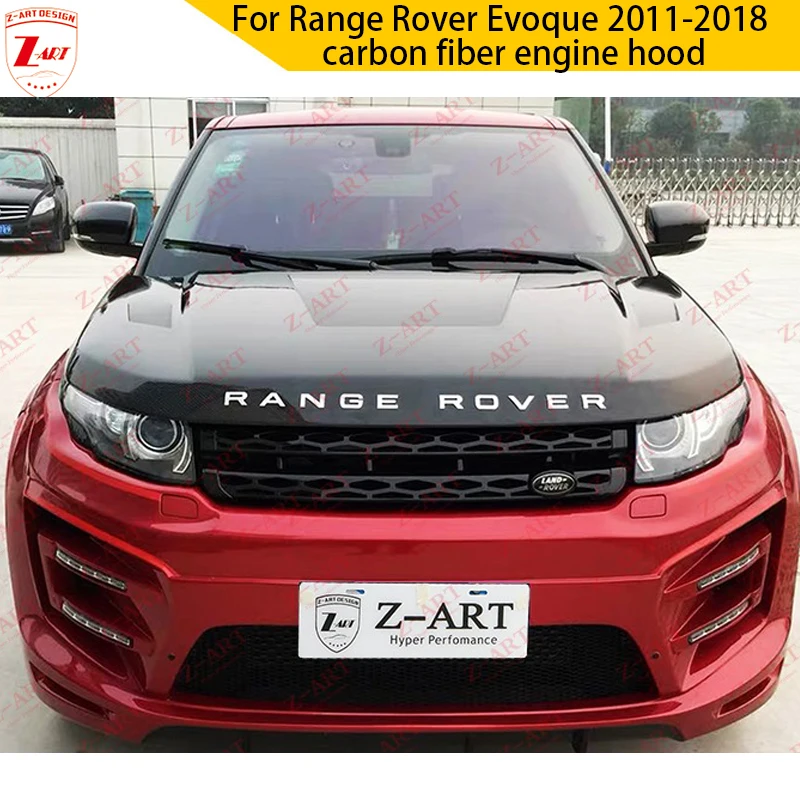 Z-ART Evoque Carbon Fiber Engine Bonnet For Range Rover Evoque 2011 ...