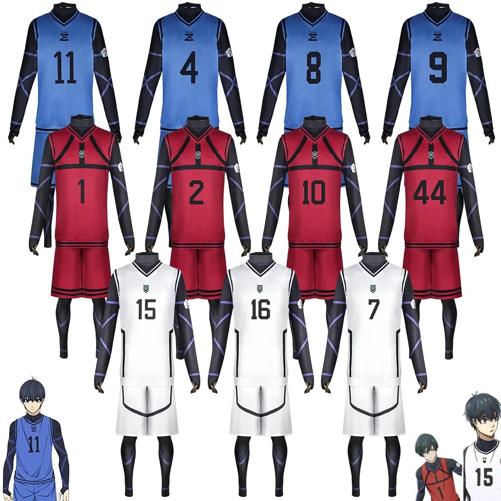 Anime-Blue-Lock-Jersey-Football-Club-Sportswear-T-Shirt-Men-Isagi ...