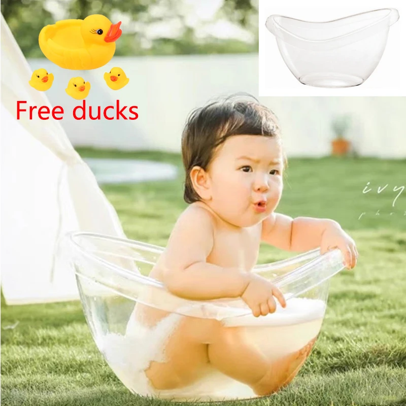 Newborn Photography Props Acrylic Transparent Bathtub Baby Photo Shoot ...
