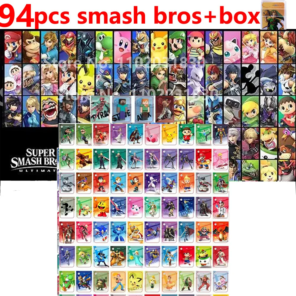 Tarjeta super smash bros amxxbo, Ultimate amibo card para ns switch ...