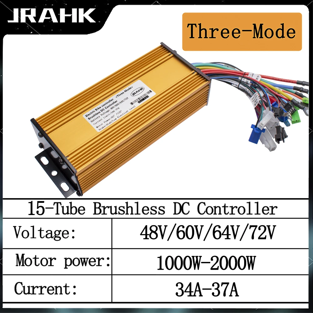 JRAHK Electric Bicycle 60V 2000W Controller 48V 1000W Sine Controller ...