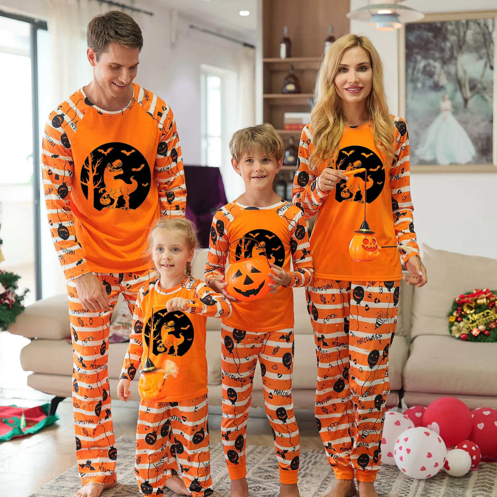 Halloween-Party-Family-Set-Clothes-Family-Matching-Pajamas-Sets ...