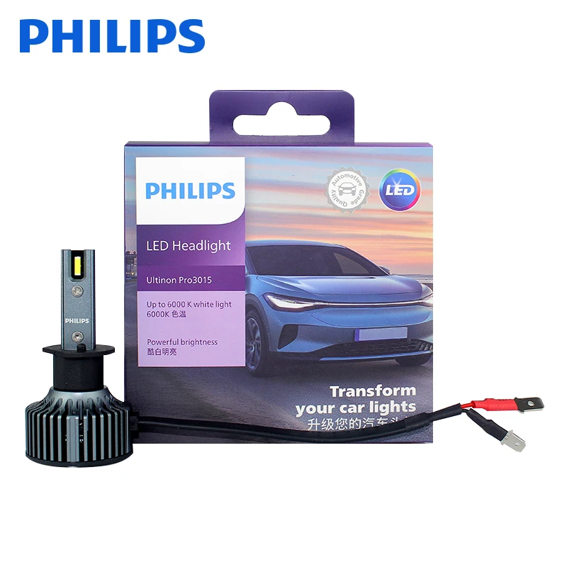 Philips LED H1 Ultinon Pro3015 12V/24V 6000K Bright White Auto ...