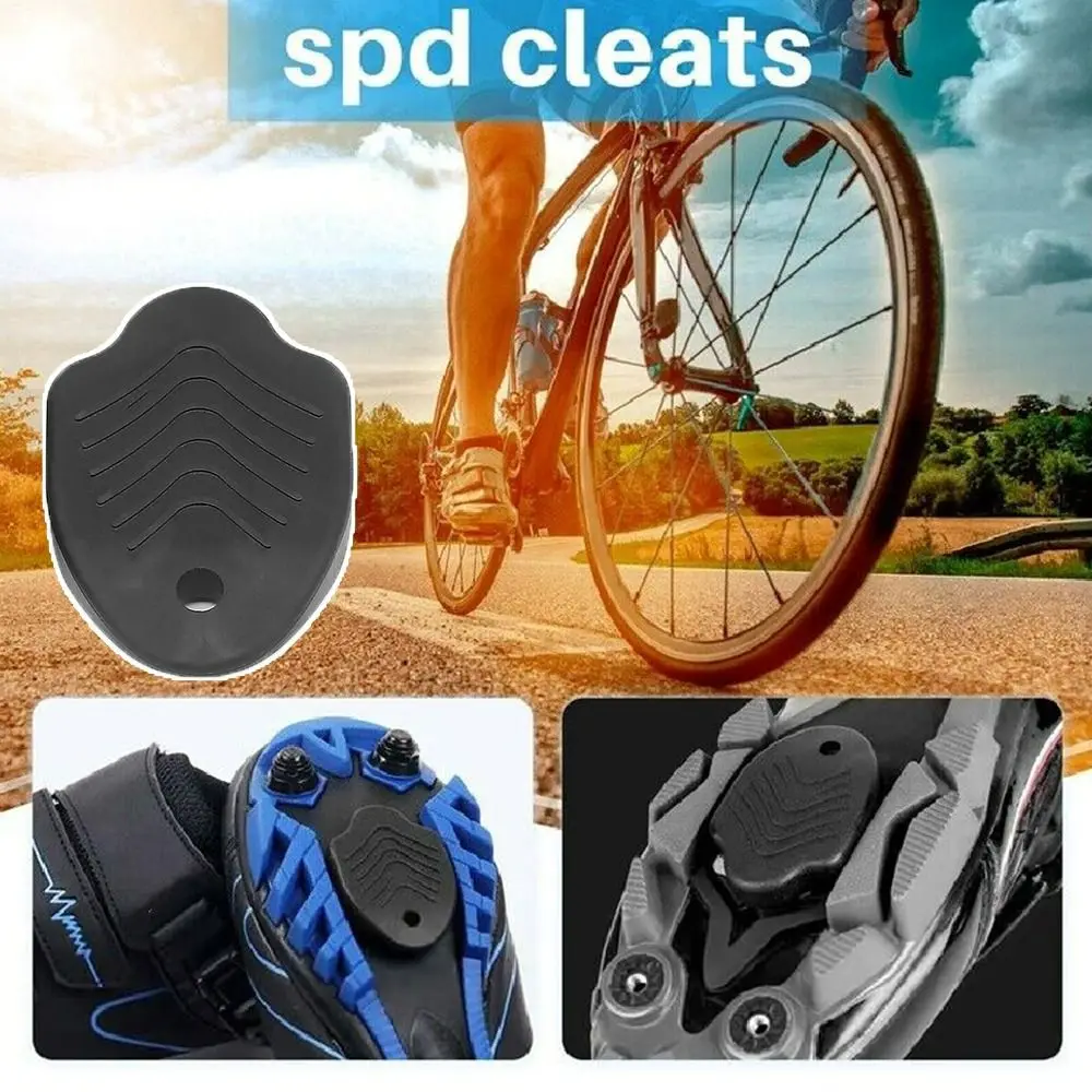 Plastic-SPD-Cleat-Covers-Toughness-Anti-slip-Black-Bike-Cleat-Covers ...