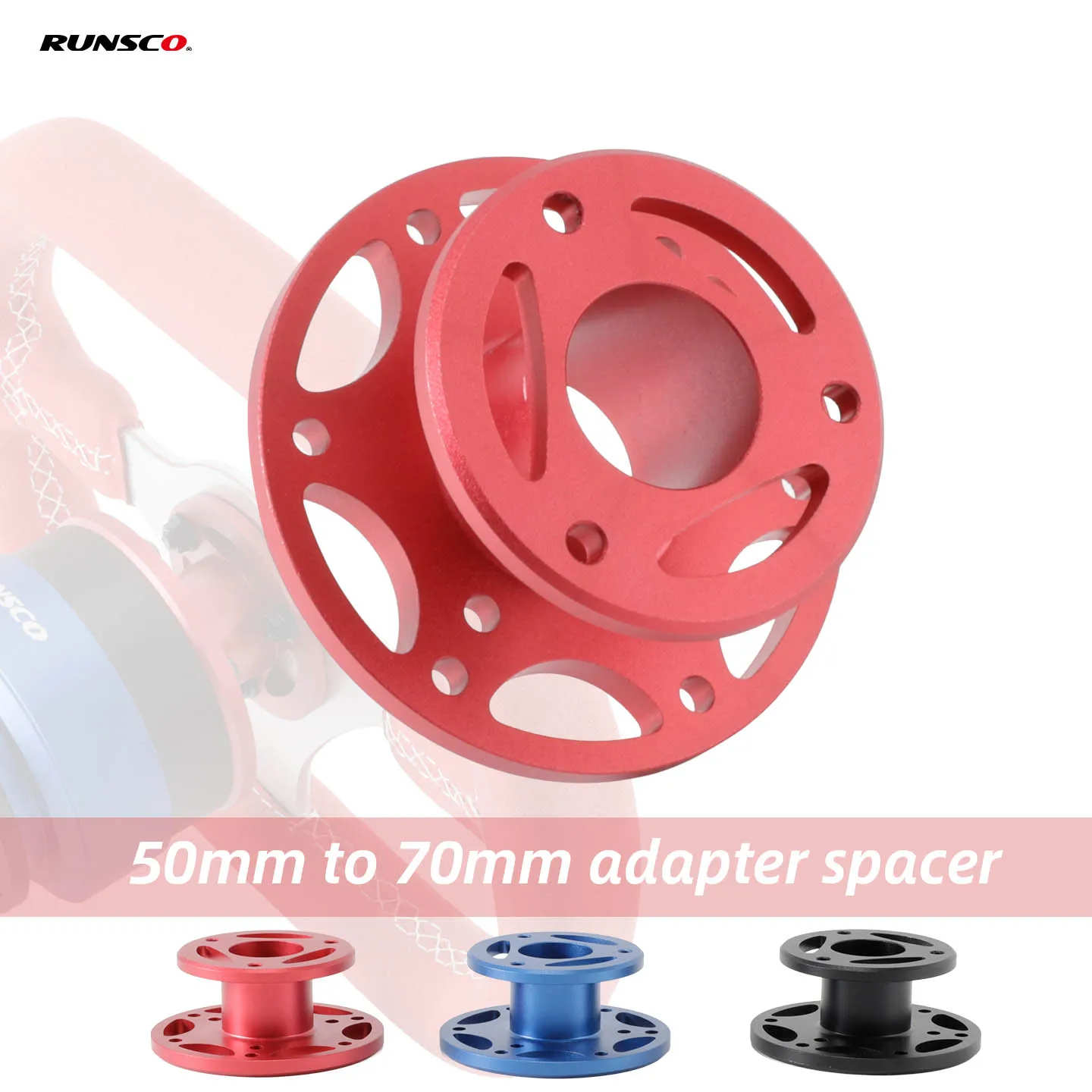 Universal Steering Wheel Adapter Spacer Hub PCD 50mm to 70mm Sim Racing ...
