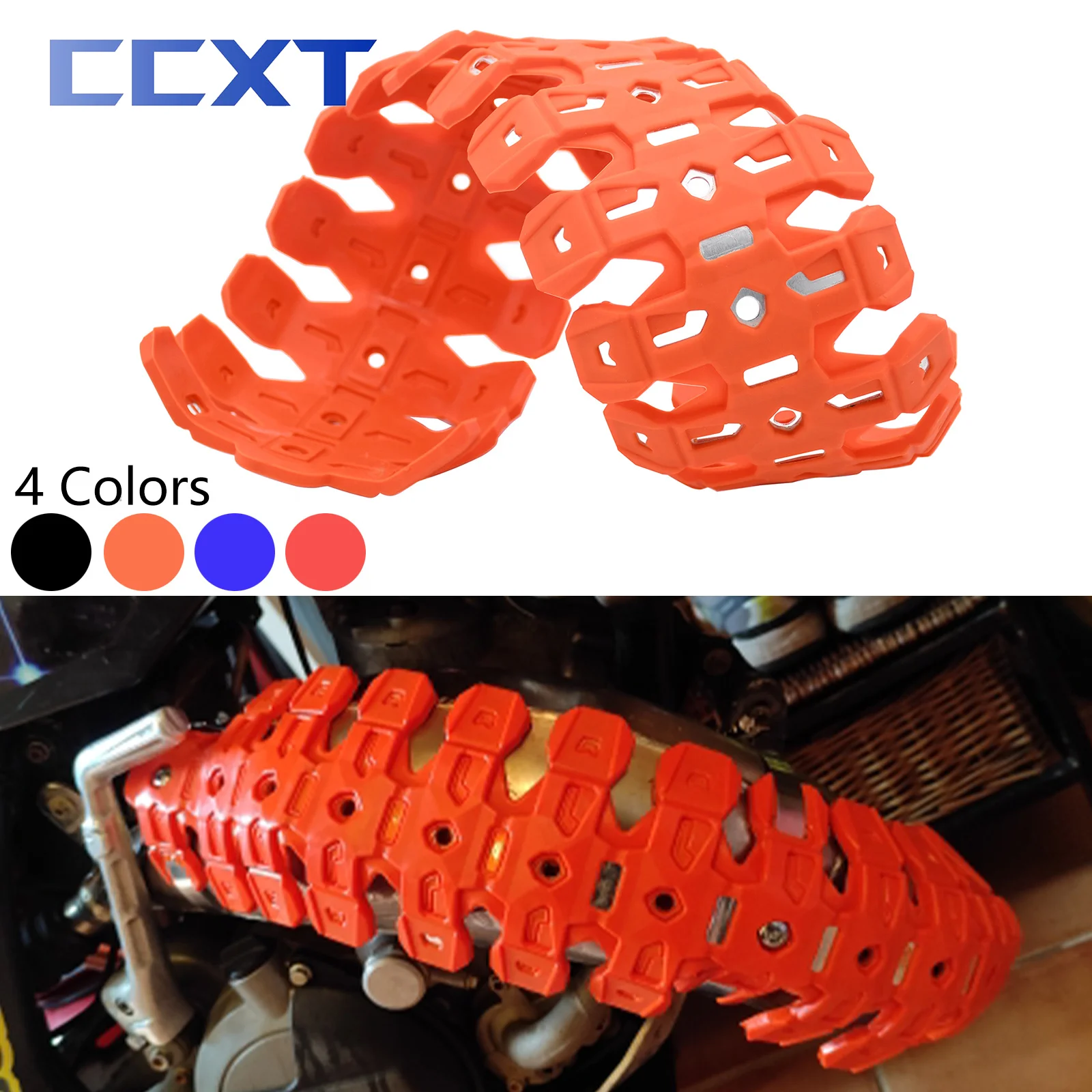60CM Exhaust Shield Muffler Pipe Protector Cover Heat Shield For KTM SX ...