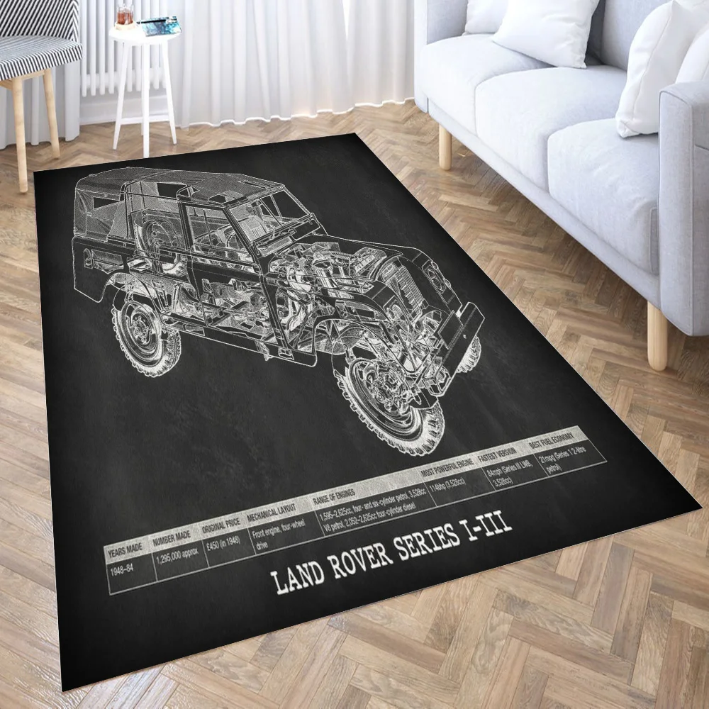 LAND-ROVER-SERIES-I-TO-III-3D-Printing-Carpet-Entrance-Door-Floor-Mat ...
