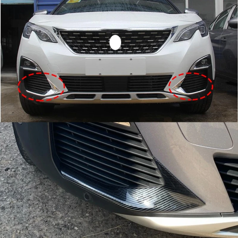 Car Styling For Peugeot 3008 5008 GT 2017 2018 2020 Abs Carbon Fiber ...