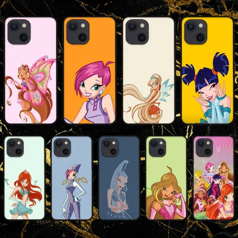 Funda de teléfono de dibujos animados w winx Girl Club, carcasa para ...
