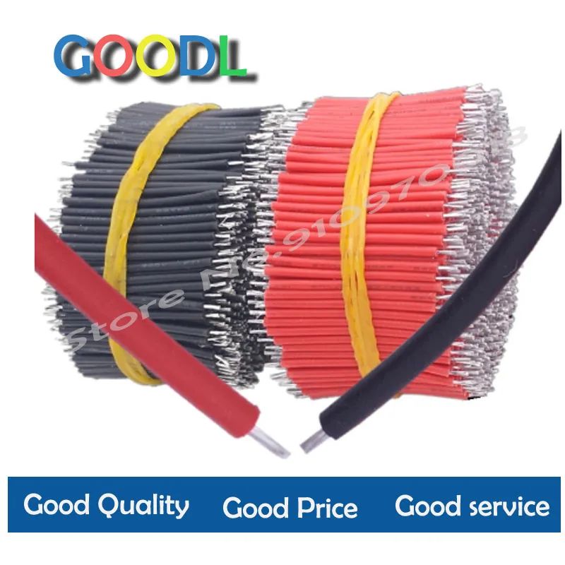 Tinned breadboard PCB welding cable 24AWG 3.5CM red 2000PCS+ black ...