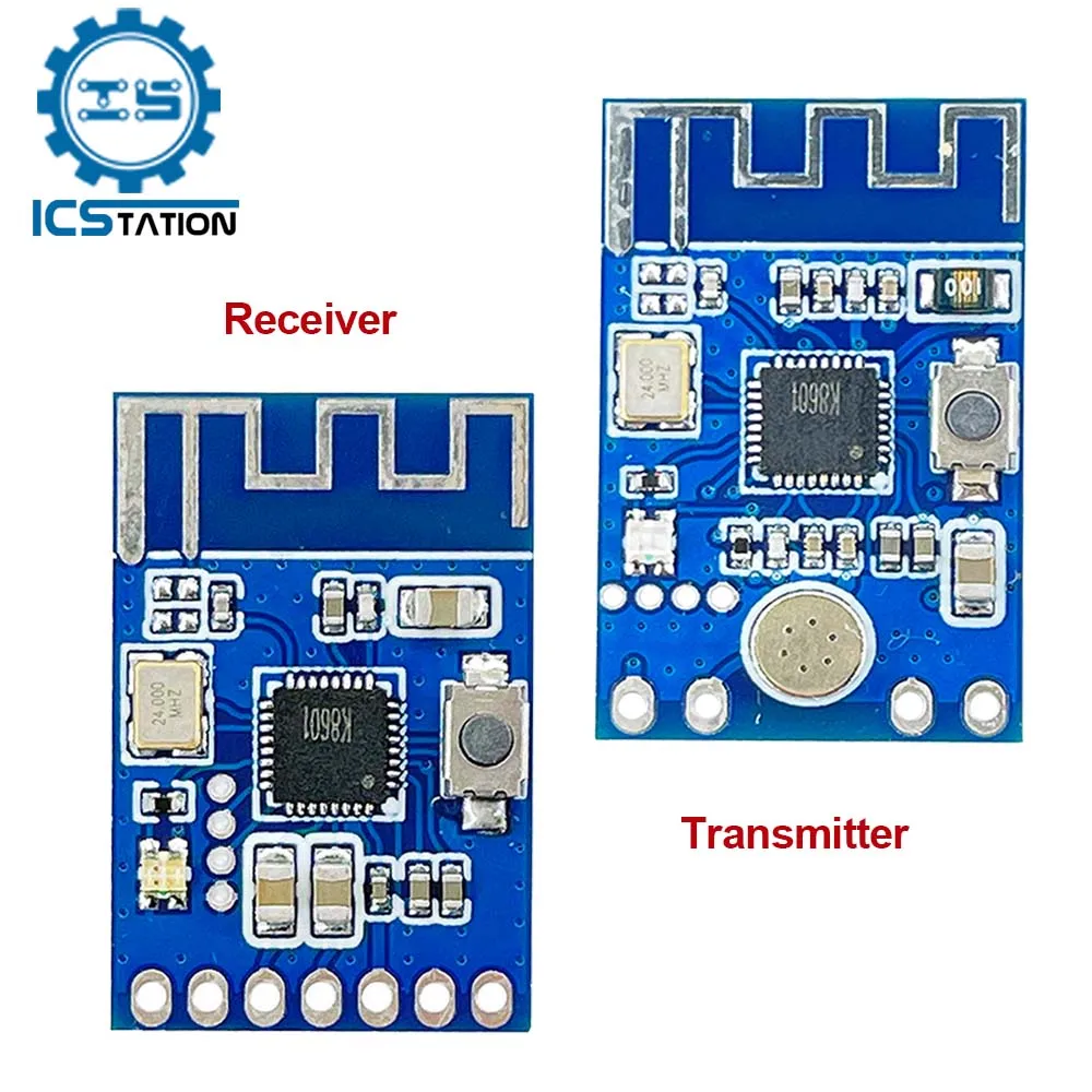 2.4GHz Wireless Transmitter Receiver Module MIC Audio Signal Decoder ...