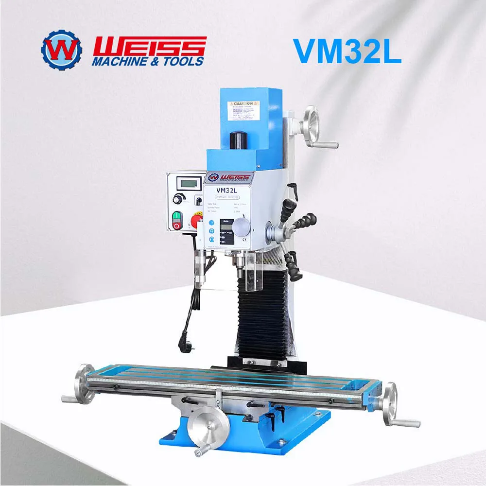 WEISS VM32L Milling Machine Brushless 1500W Drilling Mill with Variable ...