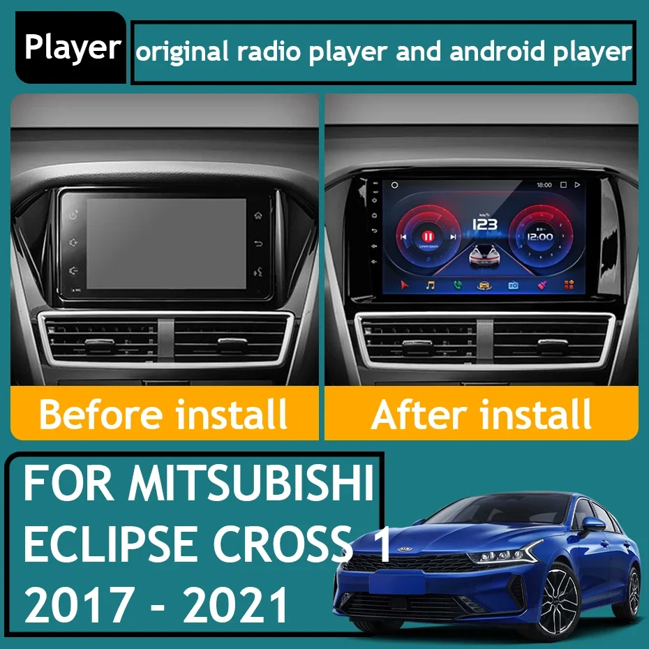 For-Mitsubishi-Eclipse-Cross-1-2017-2021-Car-Radio-Carplay-GPS ...