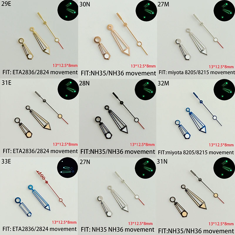 Watch-pointer-green-luminous-pointer-suitable-for-NH35-NH36-ETA-2836 ...