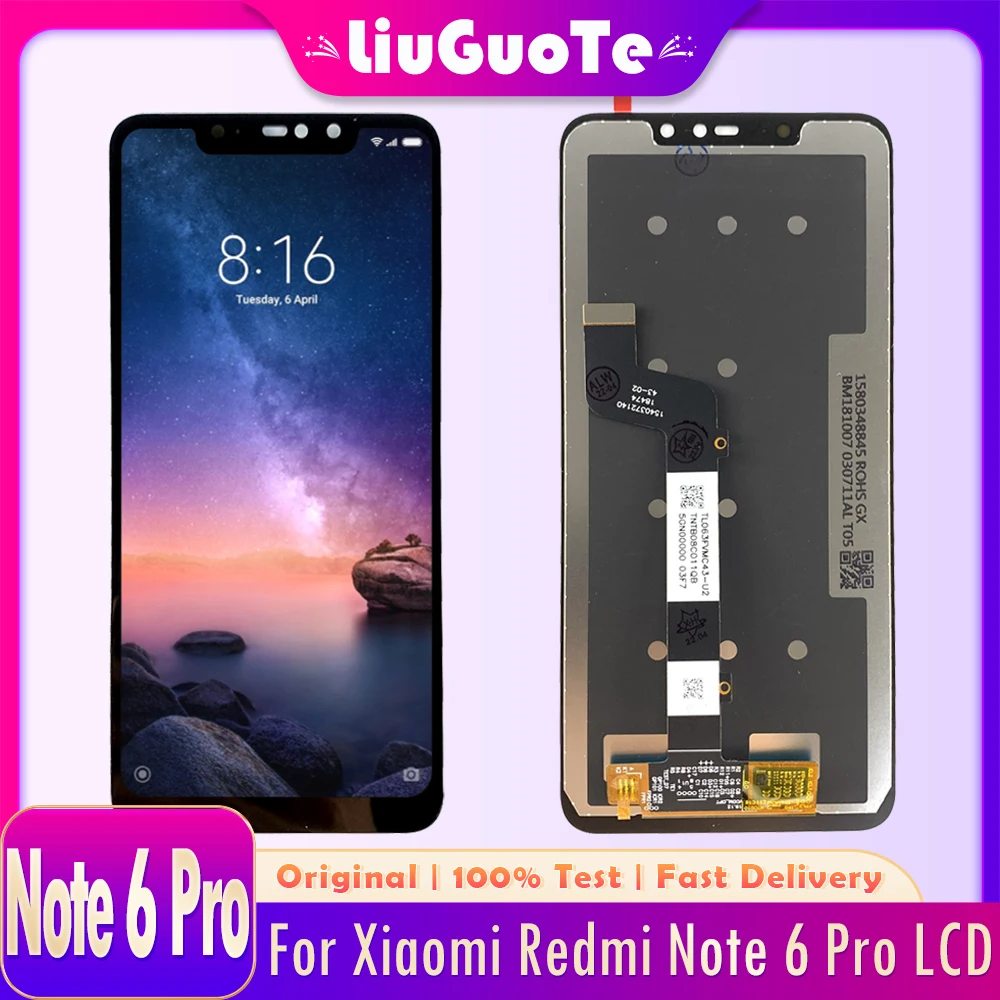 Pantalla-LCD-Original-de-6-26-pulgadas-para-Xiaomi-Redmi-Note-6-Pro ...