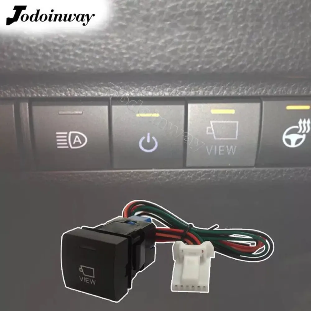Camera View Button blue led light camera control switch for toyota ...