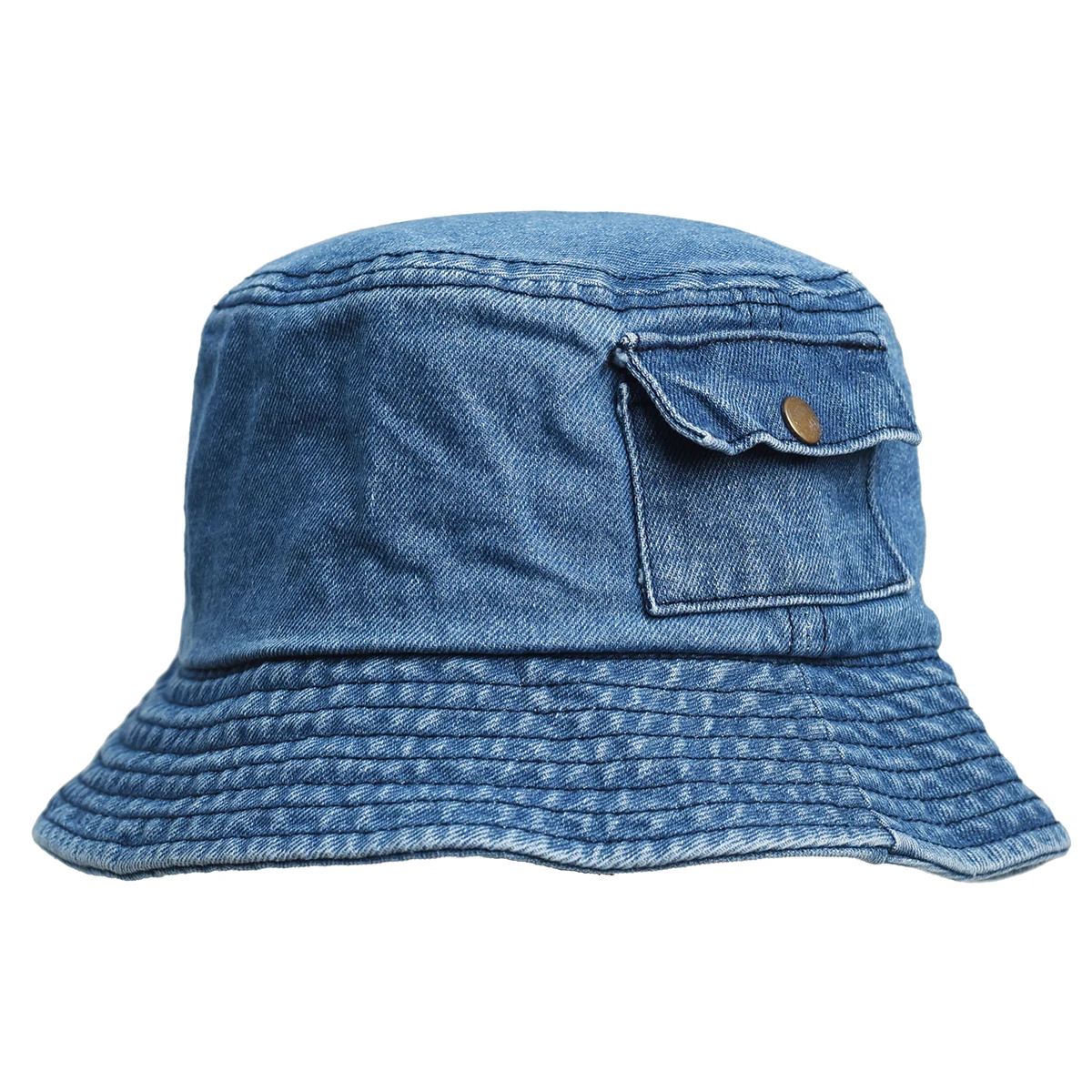 Topi-nelayan-saku-topi-Bucket-Denim-antik-pria-wanita-dicuci-katun-topi ...