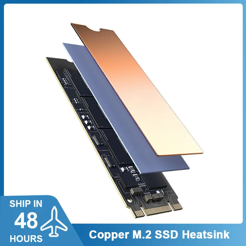 Copper-M-2-SSD-Heatsink-Solid-State-Hard-Disk-M2-2280-Cooler-Radiator ...
