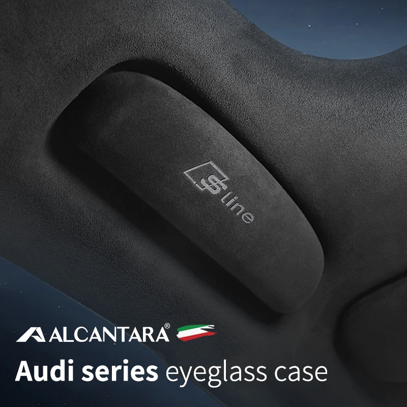 Alcantara-Suede-Car-Glasses-Case-Caixa-De-Armazenamento-culos-De-Sol-Titular-Auto-Acess-rios ...