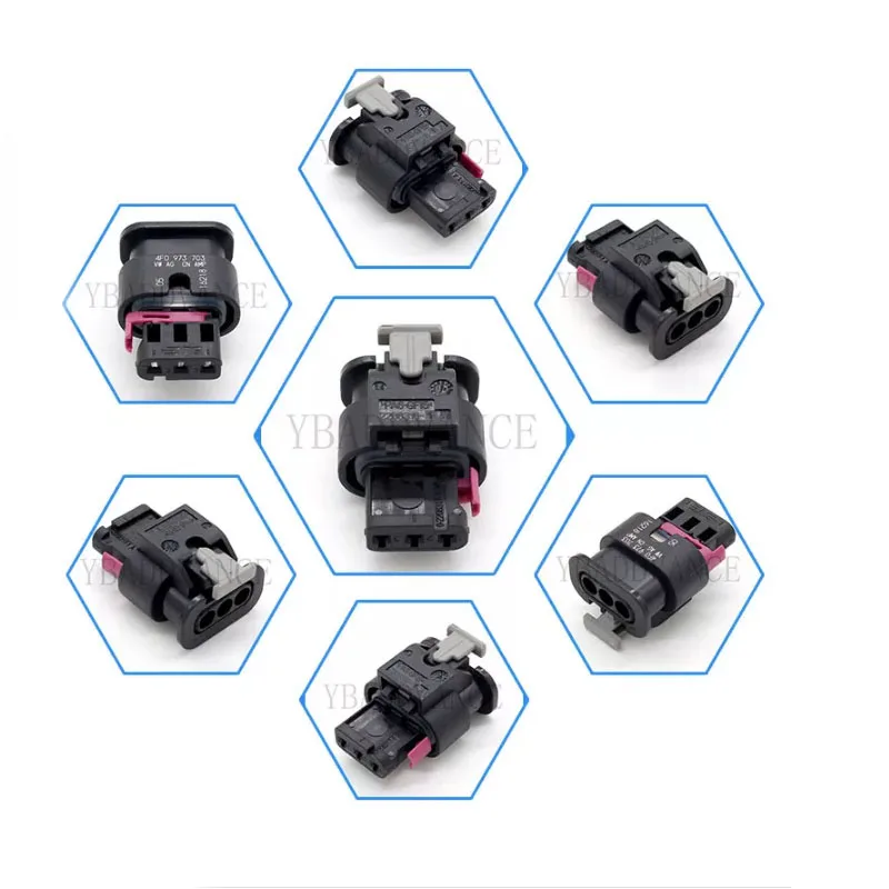 3 Way Female Connector 1.2 mm with CPA, Cod. B, Variant I 4F0 973 703 1 ...